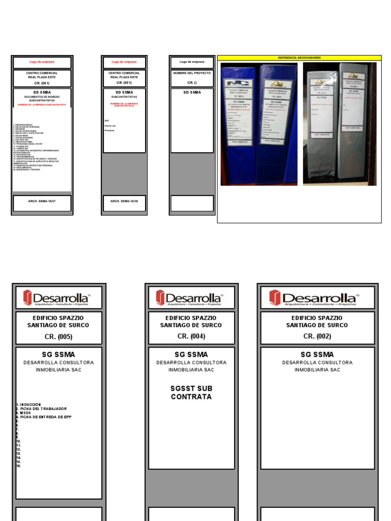 Lomos de Archivadores | PDF