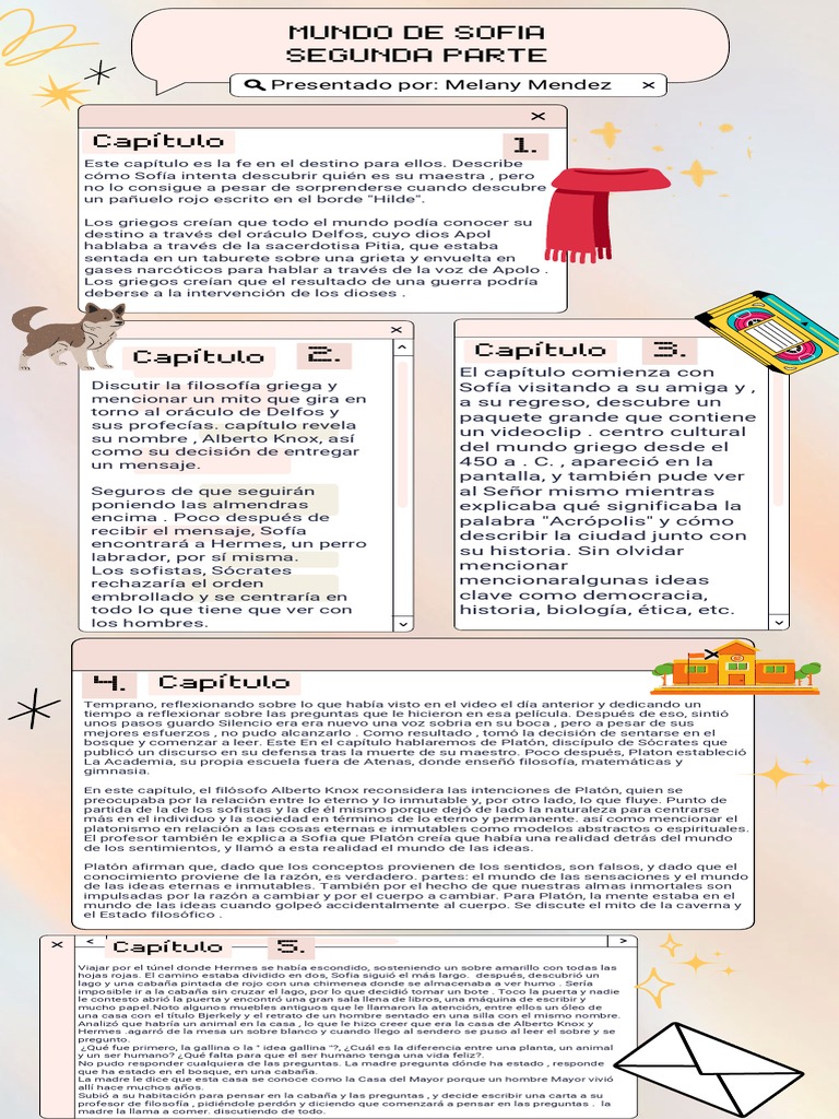 Infografía de Mundo de Sofia | PDF | Platón