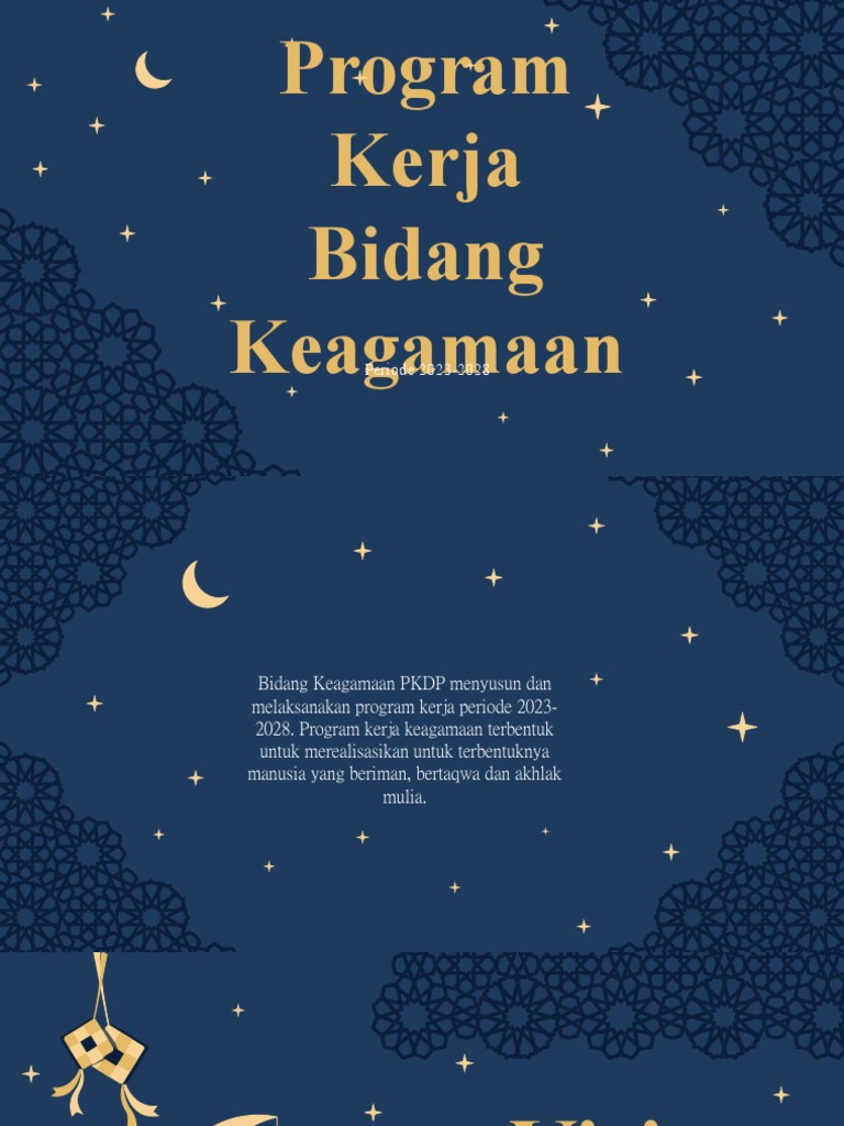 Program Kerja Keagamaan PKDP 2023-2028 | PDF