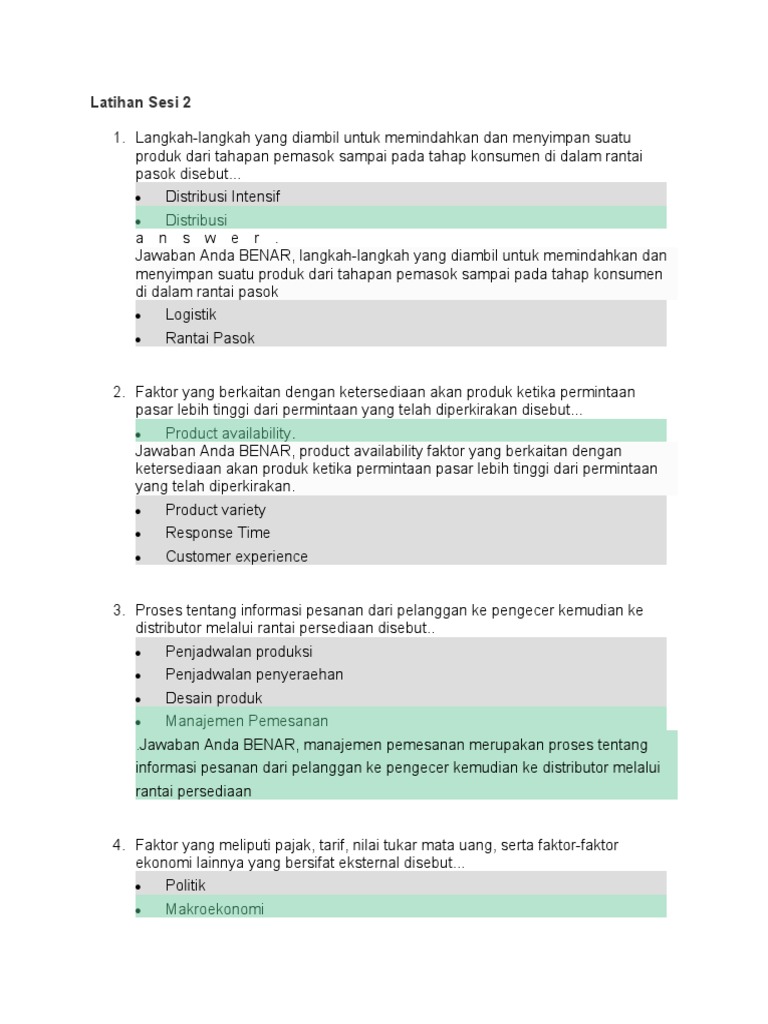 Latihan Sesi 2 | PDF
