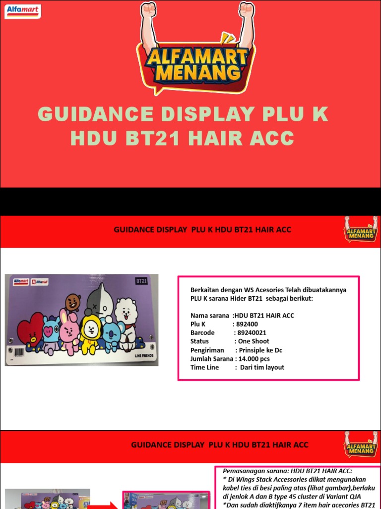 Guidance Display Plu K Hdu BT21 Hair Acc | PDF