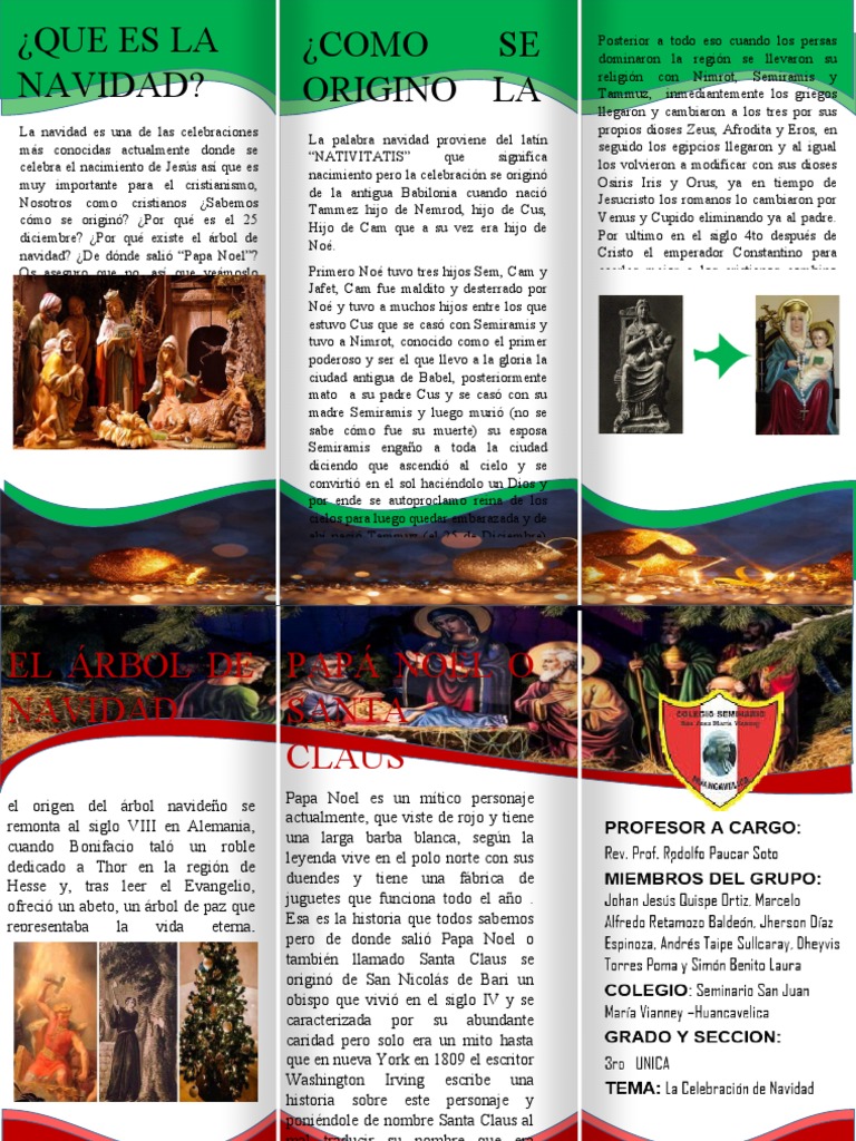 Historia de La Navidad | PDF | Papá Noel