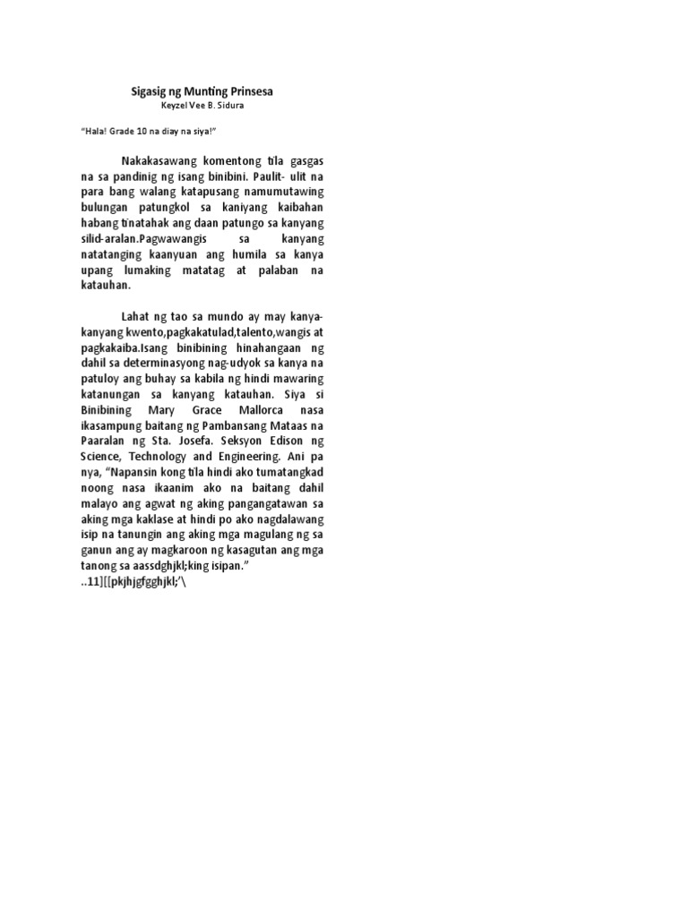 Feature Writing Outputs | PDF