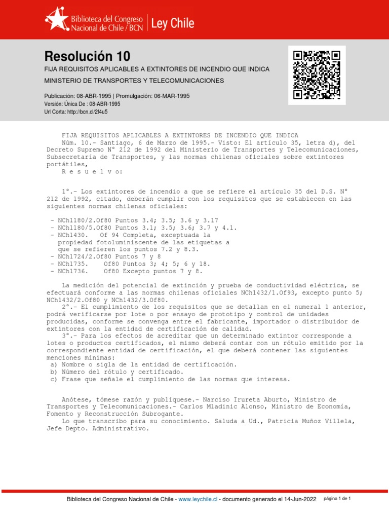 Res 10 - 08 Abr 1995 | PDF