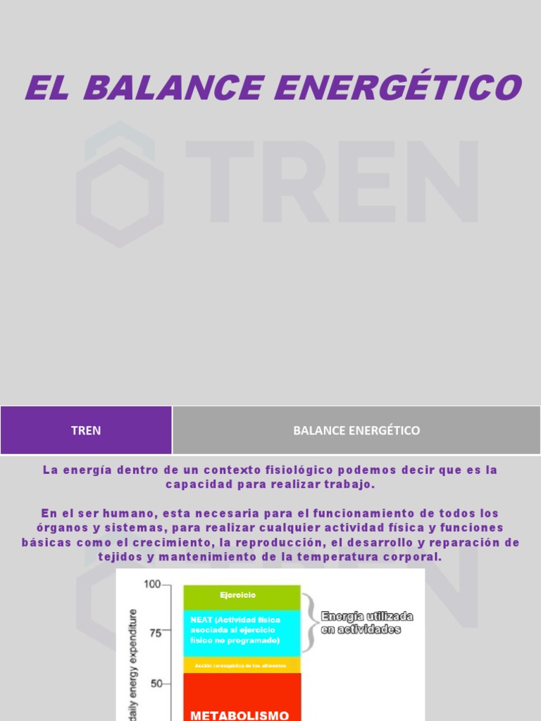 1.el Balance Energético | PDF | Nutrientes | Nutrición
