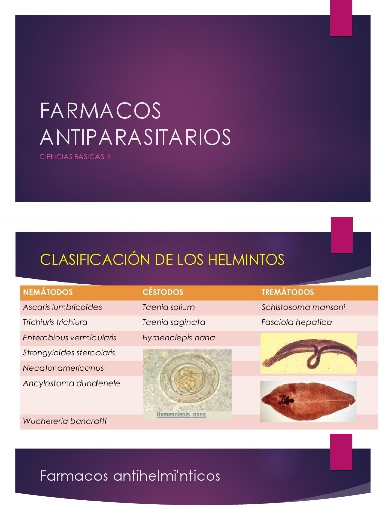 Farmacos Antiparasitarios | PDF