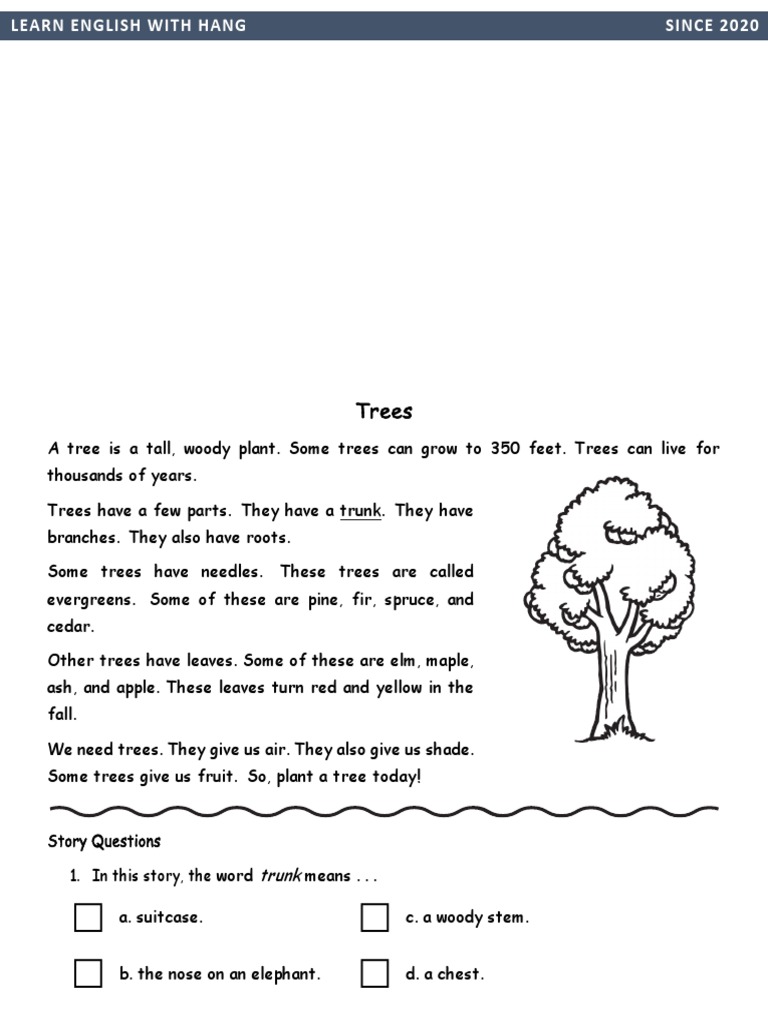 1.18 Reading Stories Trees | PDF