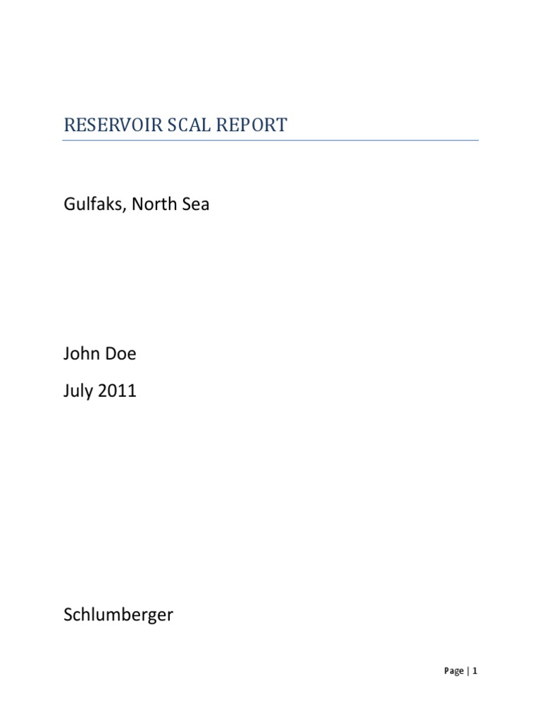 Gulfaks SCAL Analysis Report | PDF | Permeability (Earth Sciences ...
