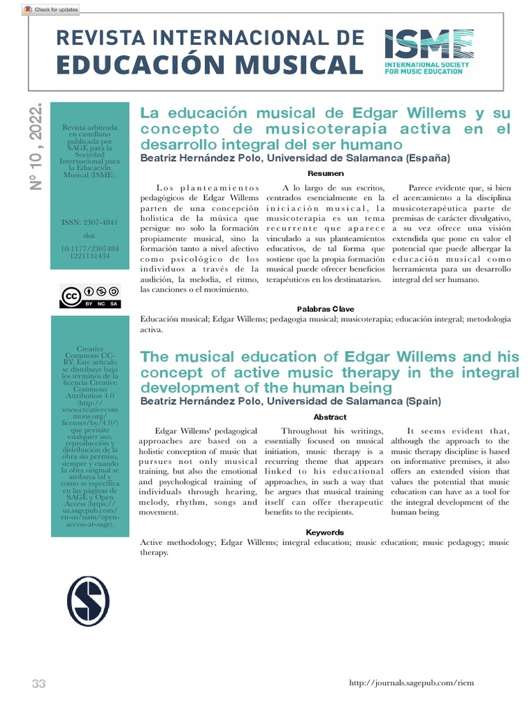 La Educación Musical de Edgar Willems | PDF