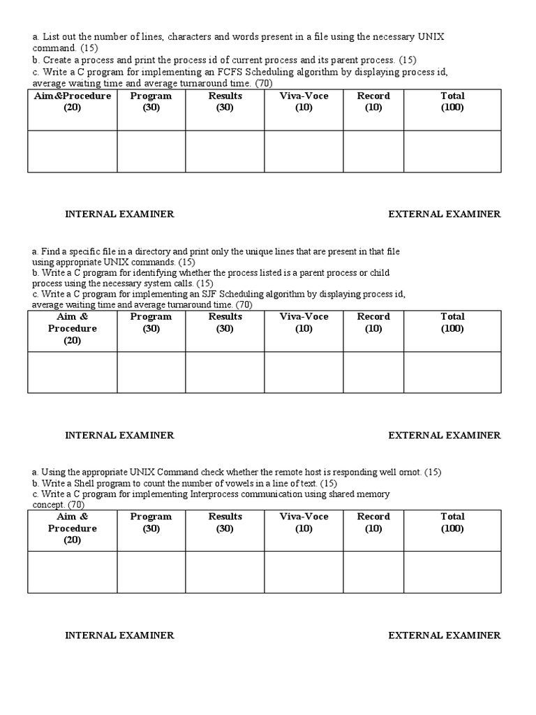 Cs3461 Operating Systems Lab Anna University Questions Pdf Operating System Computer Program