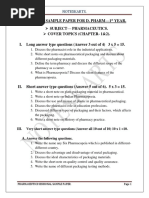 2nd Year D Pharm Syllabus | PDF | Pharmacy | Metabolism