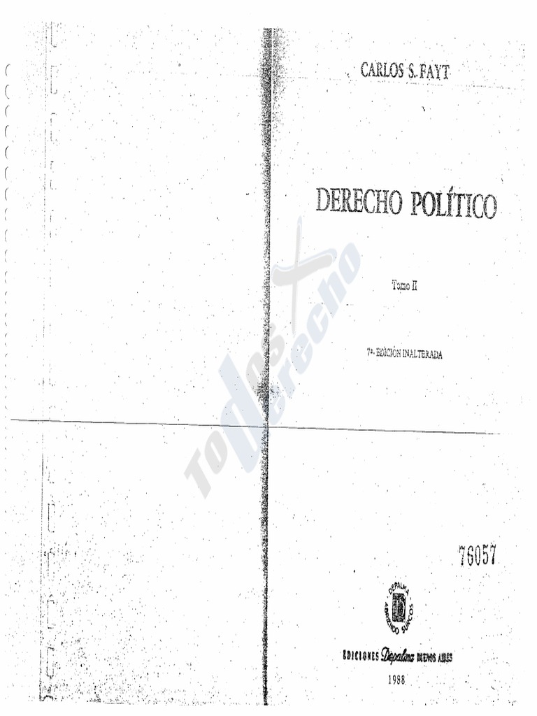 Derecho Politico Tomo II - Carlos S. Fayt | PDF