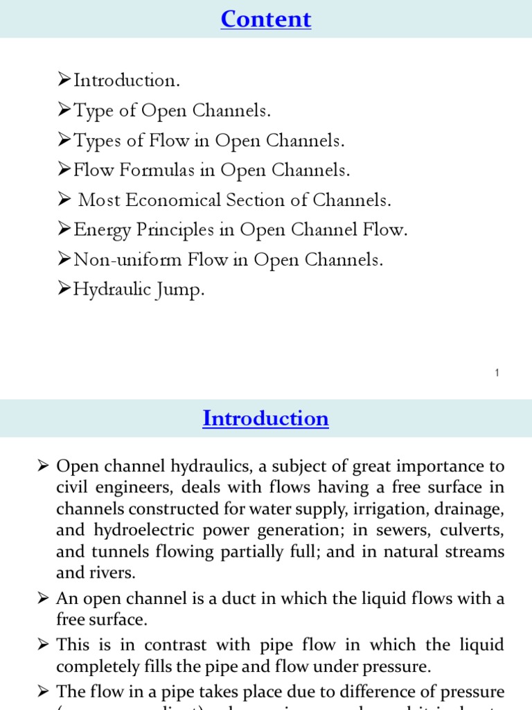 Open Channel Hydraulics | PDF | Fluid Dynamics | Hydraulic Engineering