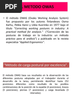 Metodo Owas | PDF | Seguridad y salud ocupacional
