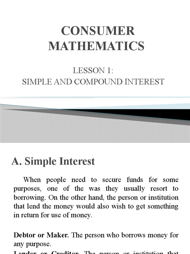 Simple and Compound Interest Explained | PDF | Interest | Debt