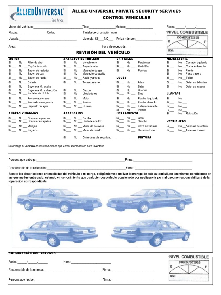 Check List Vehículo Actualizado OK (1) - 1 | PDF | Vehículos de ruedas ...