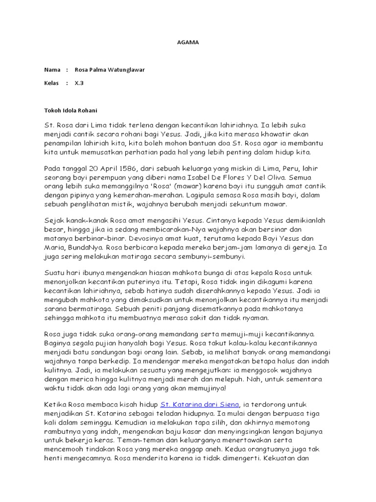 Tokoh Idola | PDF | Ilmu Sosial | Agama & Spiritualitas