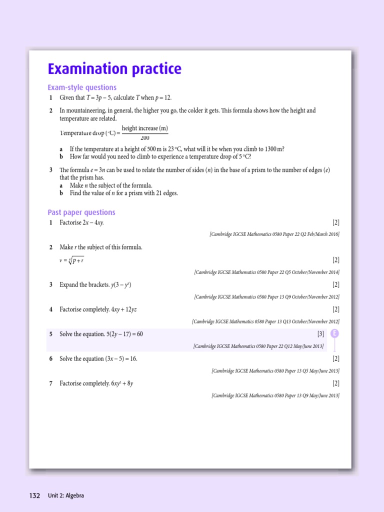 Change of Subject Exam | PDF | Mathematics | Algebra