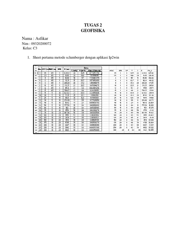 Tugas 2 Geofisika 0072 | PDF