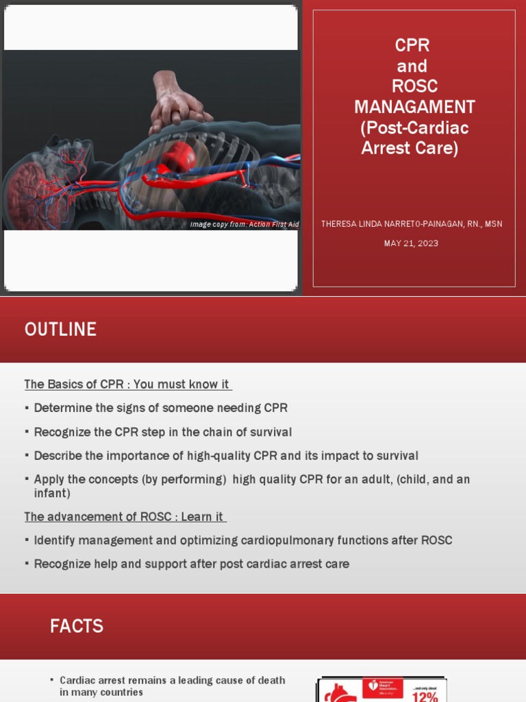 CPR and ROSC - Theresa Painagan - 2023 - Mandala Presentation | PDF