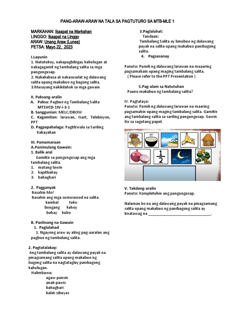 DLP - Mtb-Mle-Week 4-Q4-Day 1-5 | PDF