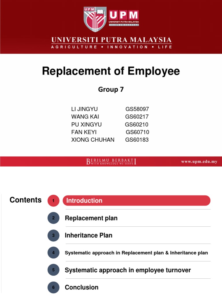 Replacement of Employee | PDF | Competence (Human Resources) | Human ...