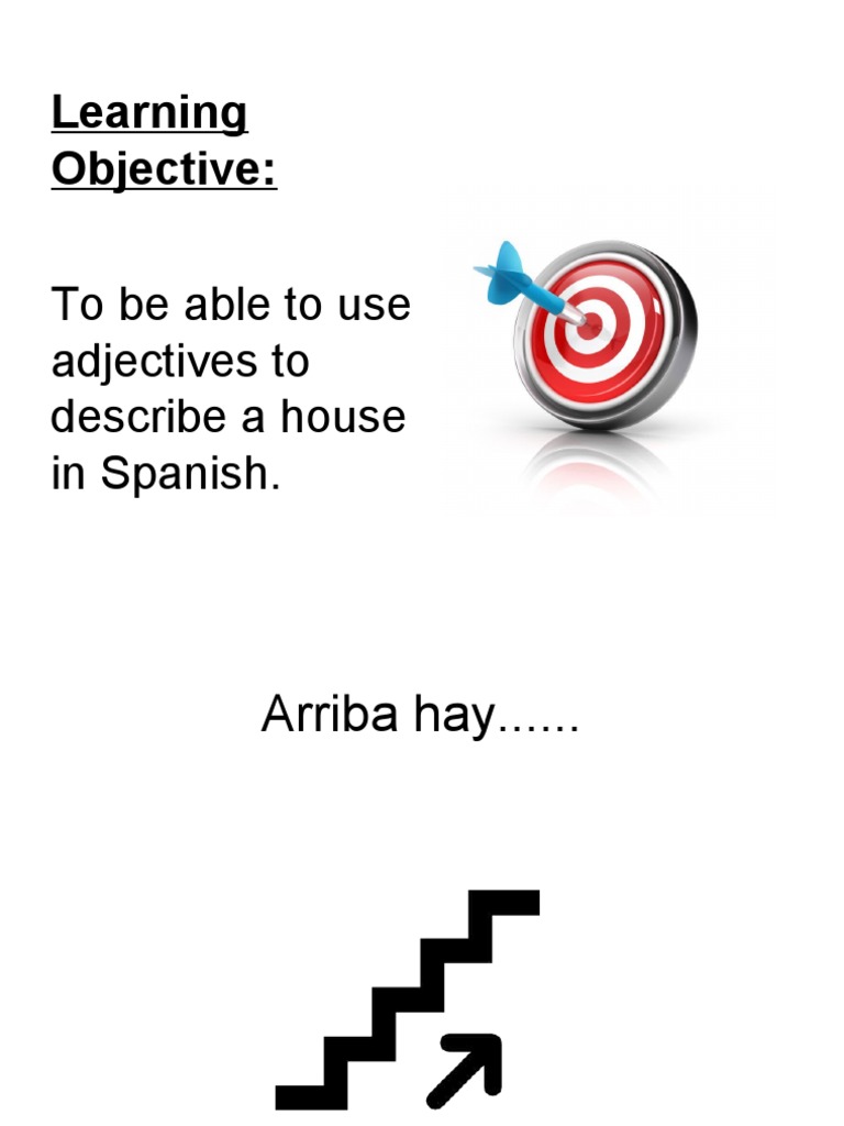 Learning Objective:: To Be Able To Use Adjectives To Describe A House ...