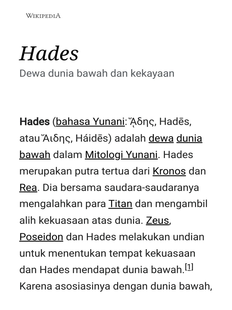 Hades | PDF