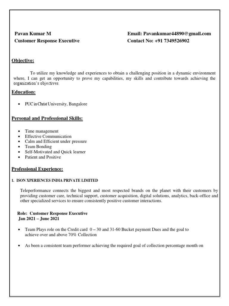 Pavan Resume | PDF | Business
