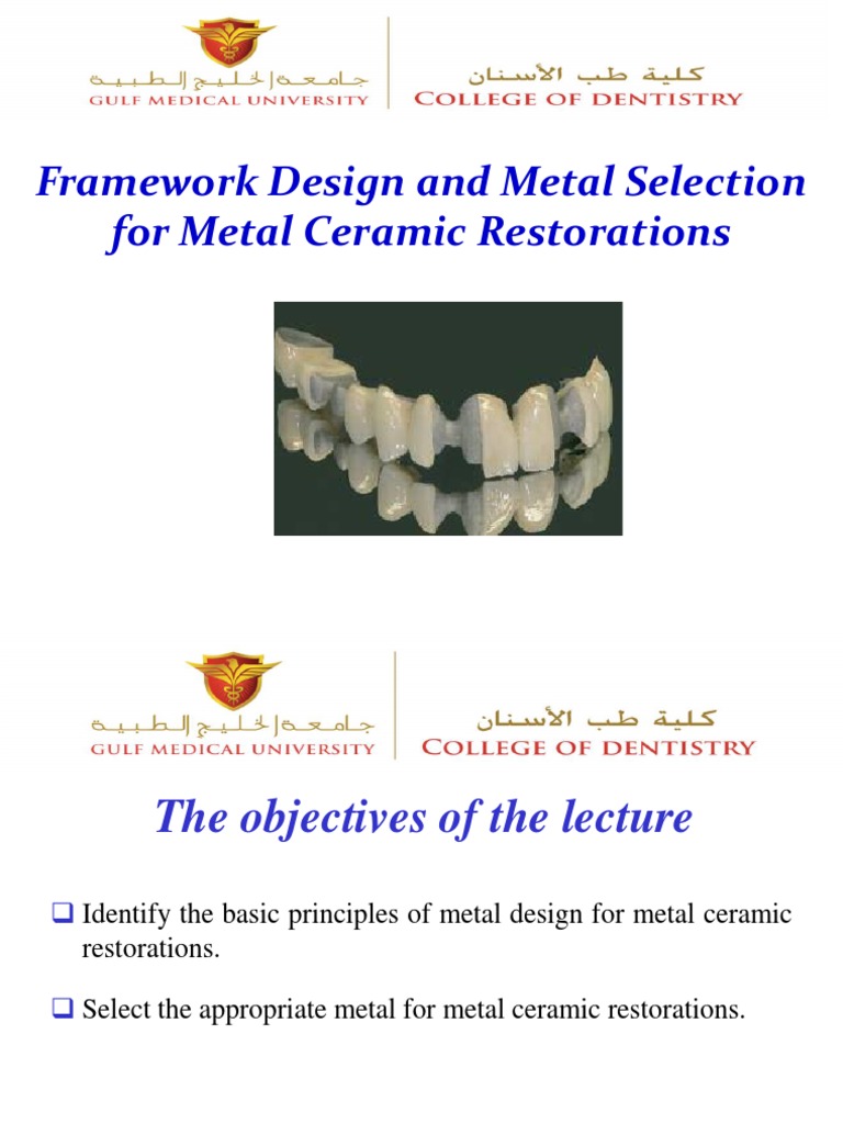 Metal Framework Design for Ceramics | PDF | Technology & Engineering