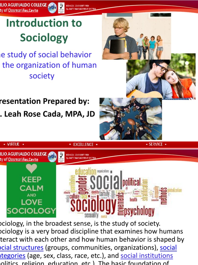 2 Introduction - To - Sociology Powerpoint | PDF | Sociology | Demography