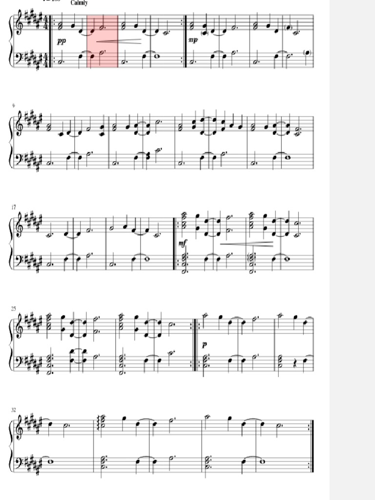 Minecraft (Main Song Piano Sheet Music) | PDF