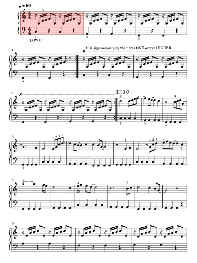 Otherside Minecraft Piano Sheet | PDF