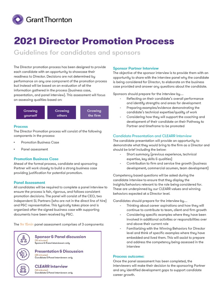 1 - Director Promotion Process UAE | PDF | Leadership | Brand
