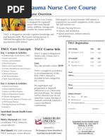 TNCC Trauma Nursing Process: Prep & Triage Across Room | PDF | Major ...