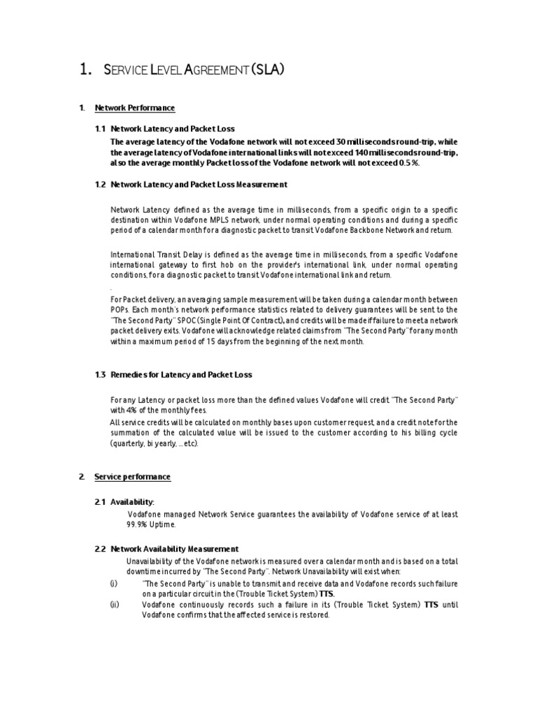 SLA and Escalation Matrix 2021 | PDF | Computers