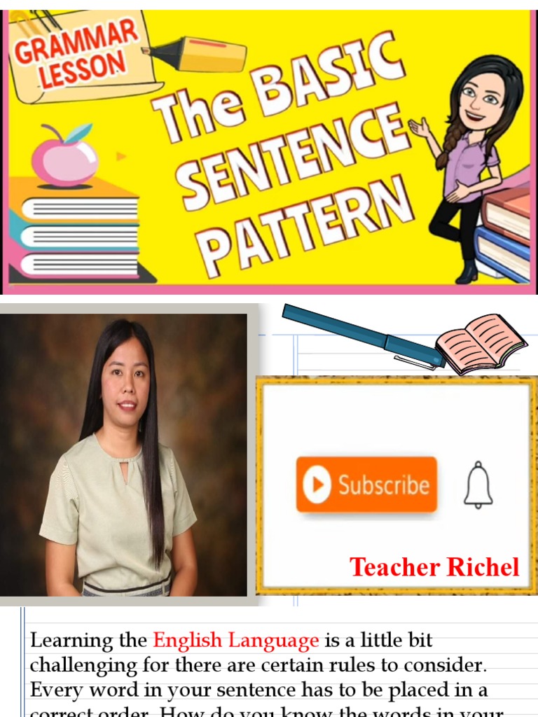 Basic Sentence Pattern | PDF | Verb | Subject (Grammar)