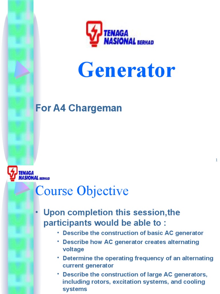 A4 CMan Generator | PDF | Electric Generator | Physical Sciences