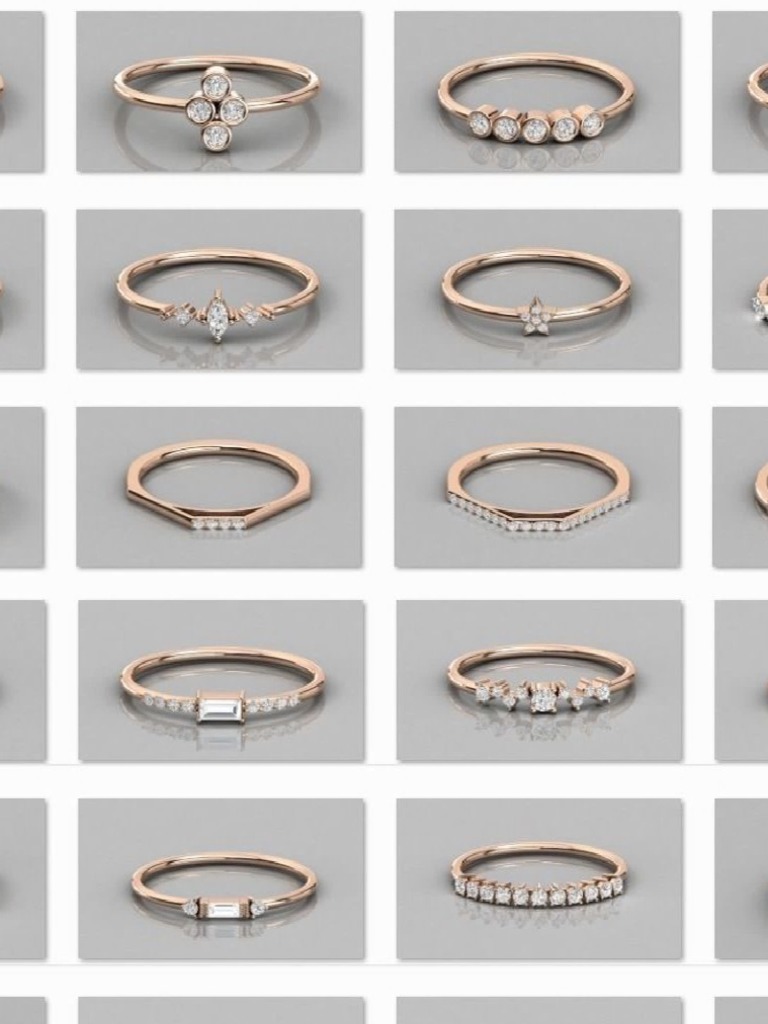 300 Solitaire Women Ring 3dm 9 Render STL Detail Bulk Collection 3d ...