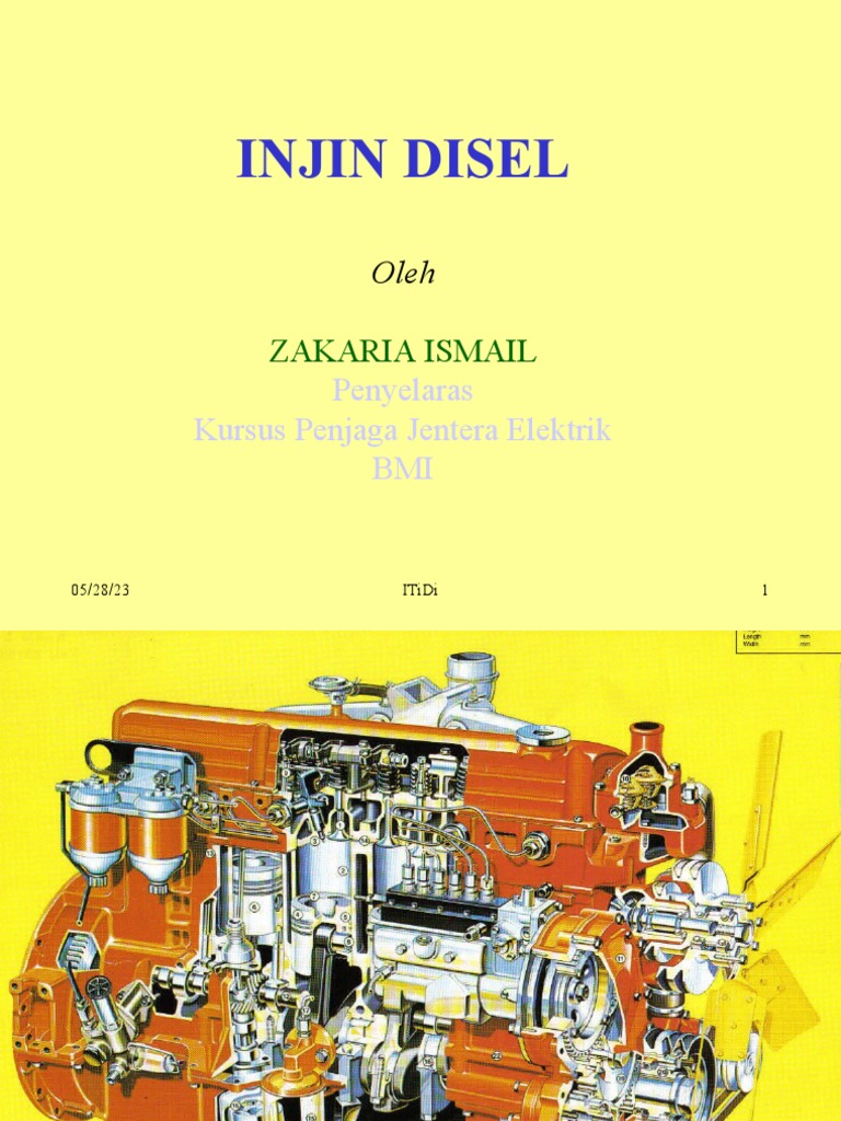 Injin Disel | PDF | Internal Combustion Engine | Diesel Engine