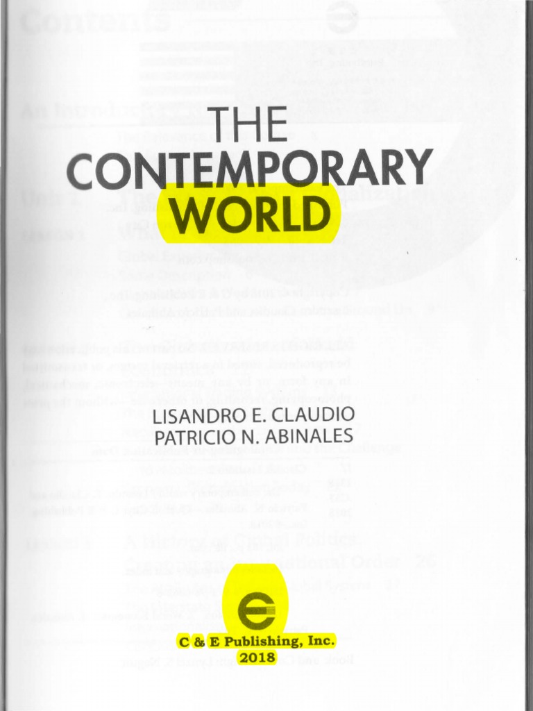 Contemp World Textbook | PDF | Globalization | Economies