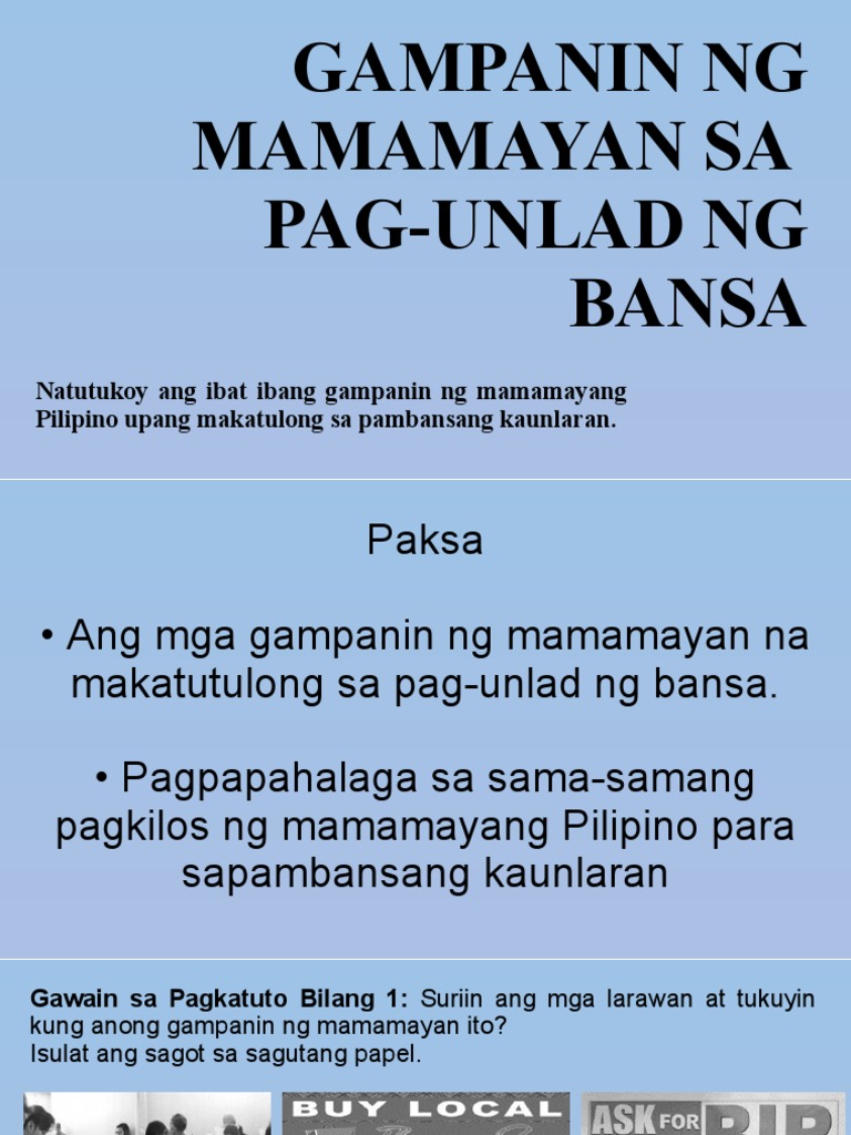 Gampanin NG Mamamayan Ap9 4q Week 2 | PDF