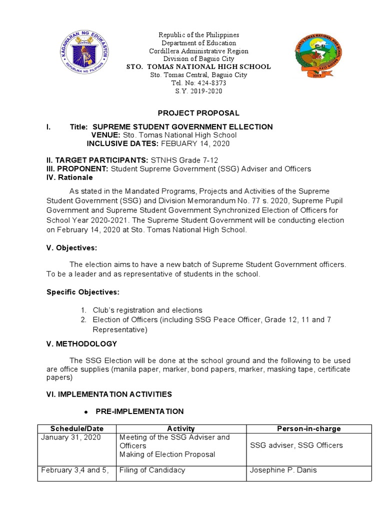 44.project Proposal For Ellection | PDF | Government | Elections