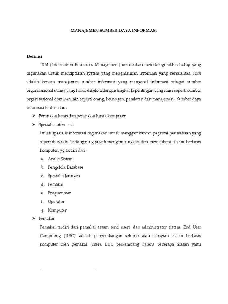 Modul 1. Irm | PDF | Komputer