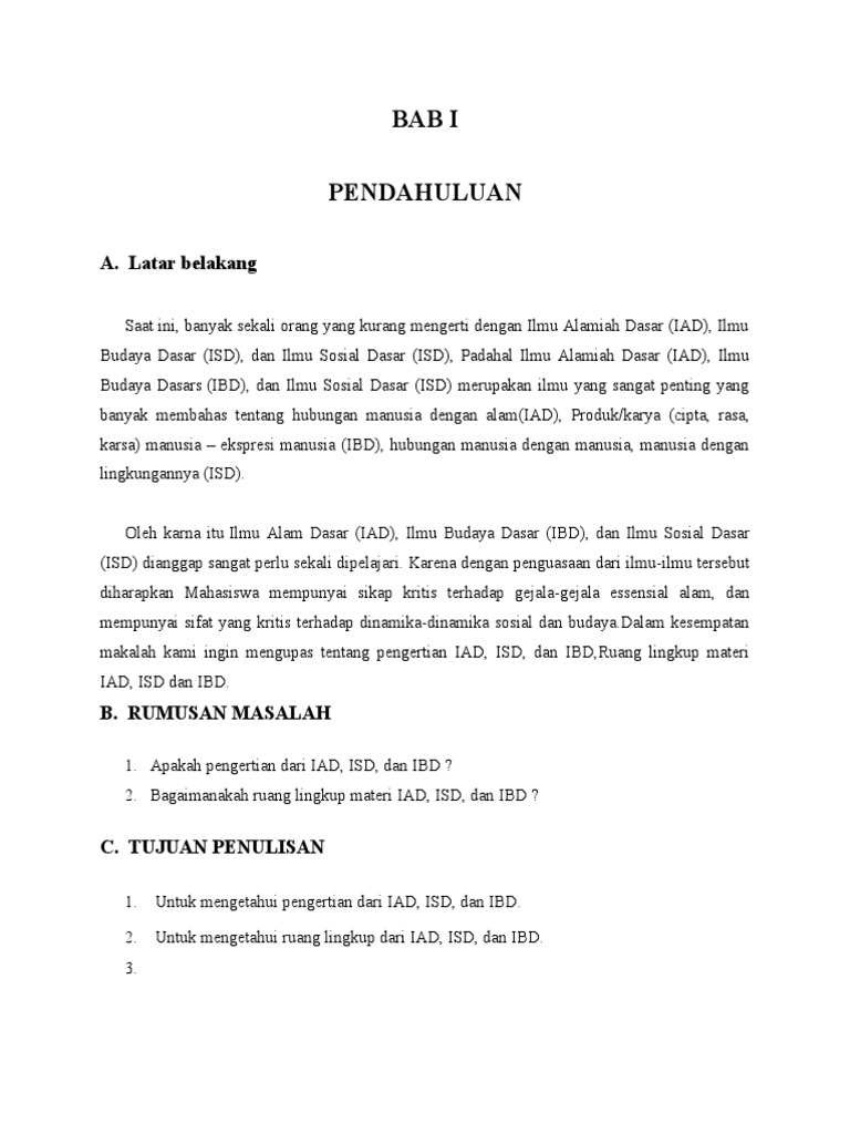 Makalah Iad Ibd Isd | PDF