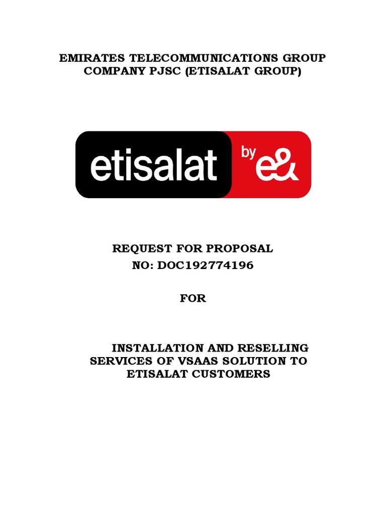 1 - RFP | Download Free PDF | Request For Proposal | Cloud Computing