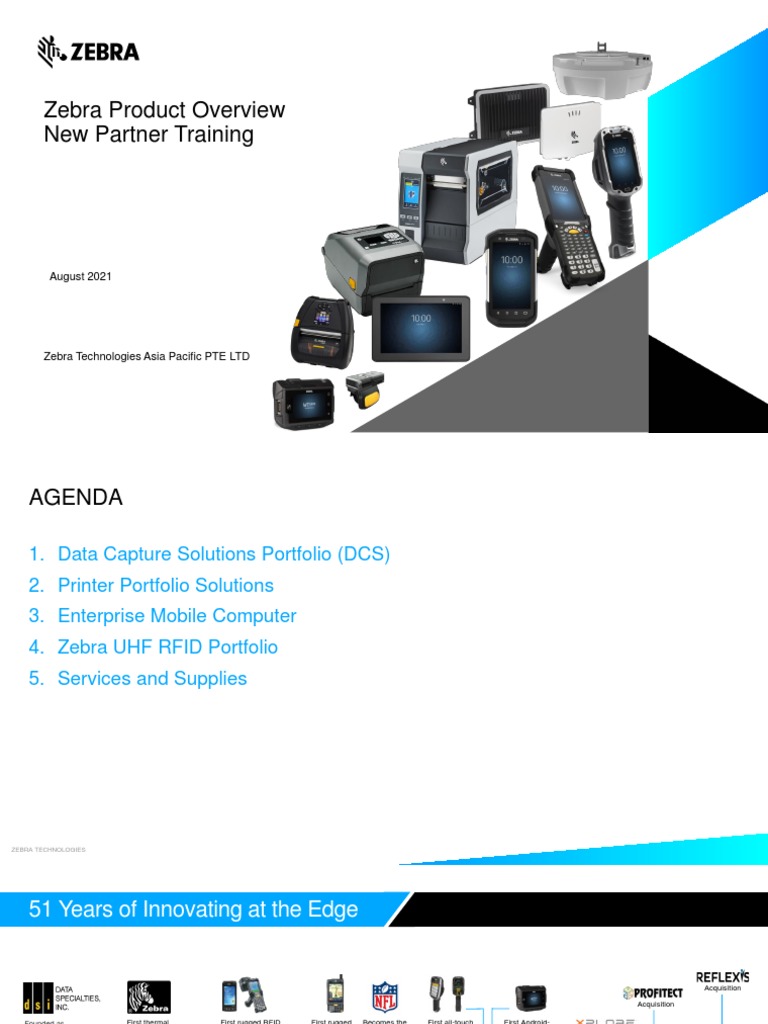 Zebra Product Overview Training August 2021 | PDF | Barcode | Mobile Device