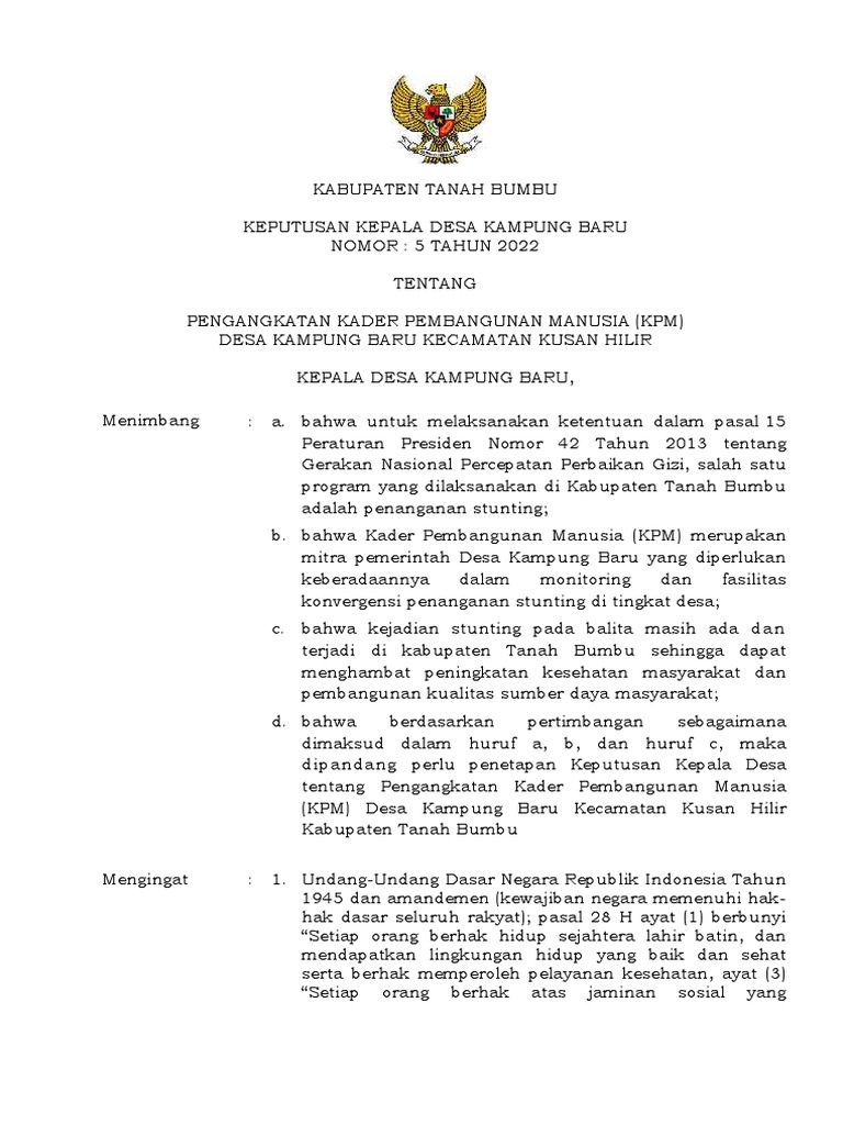 SK KPM Kampung Baru 2022 | PDF
