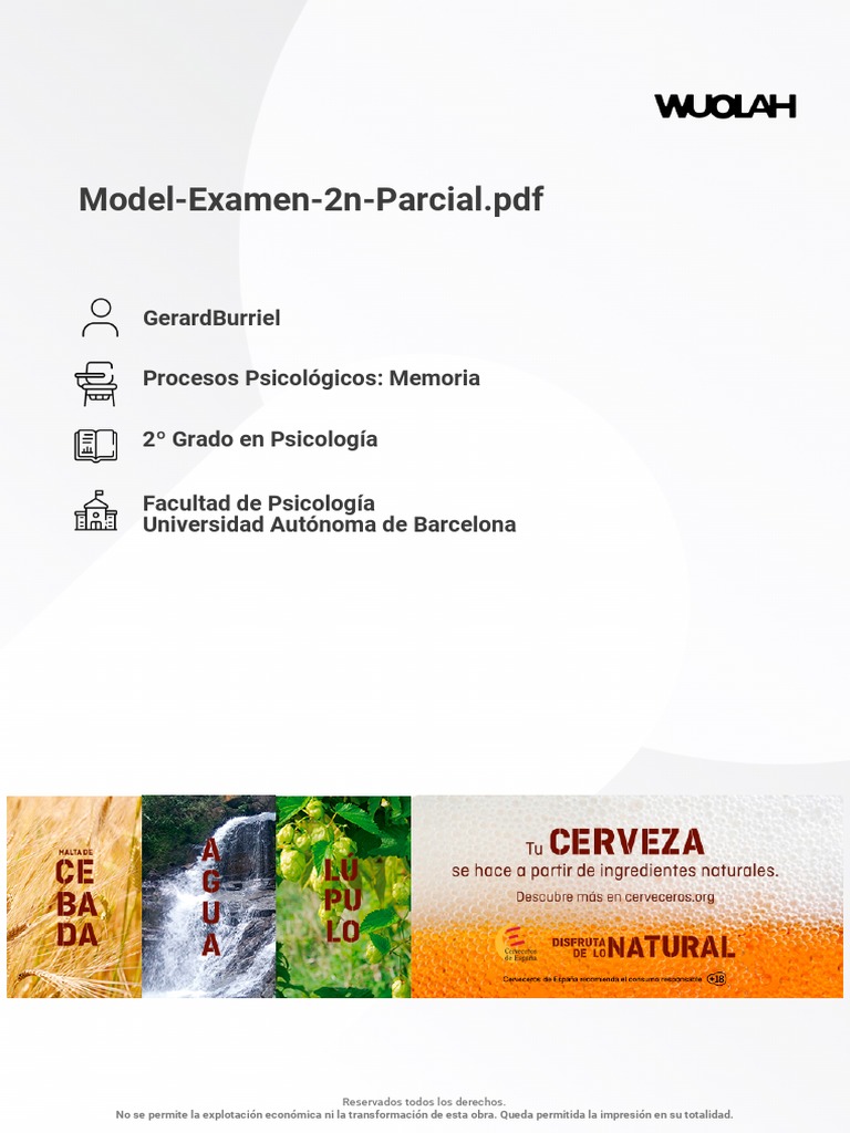 Wuolah Free Model Examen 2n Parcial | PDF