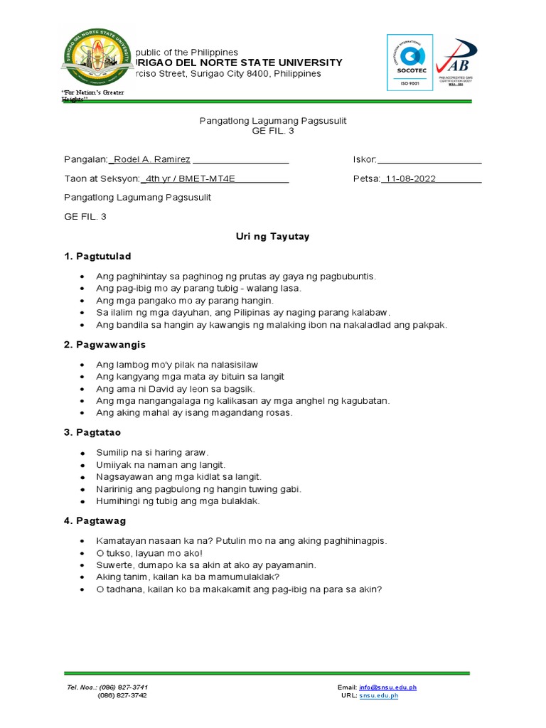 Fil.3 - RAMIREZ | PDF